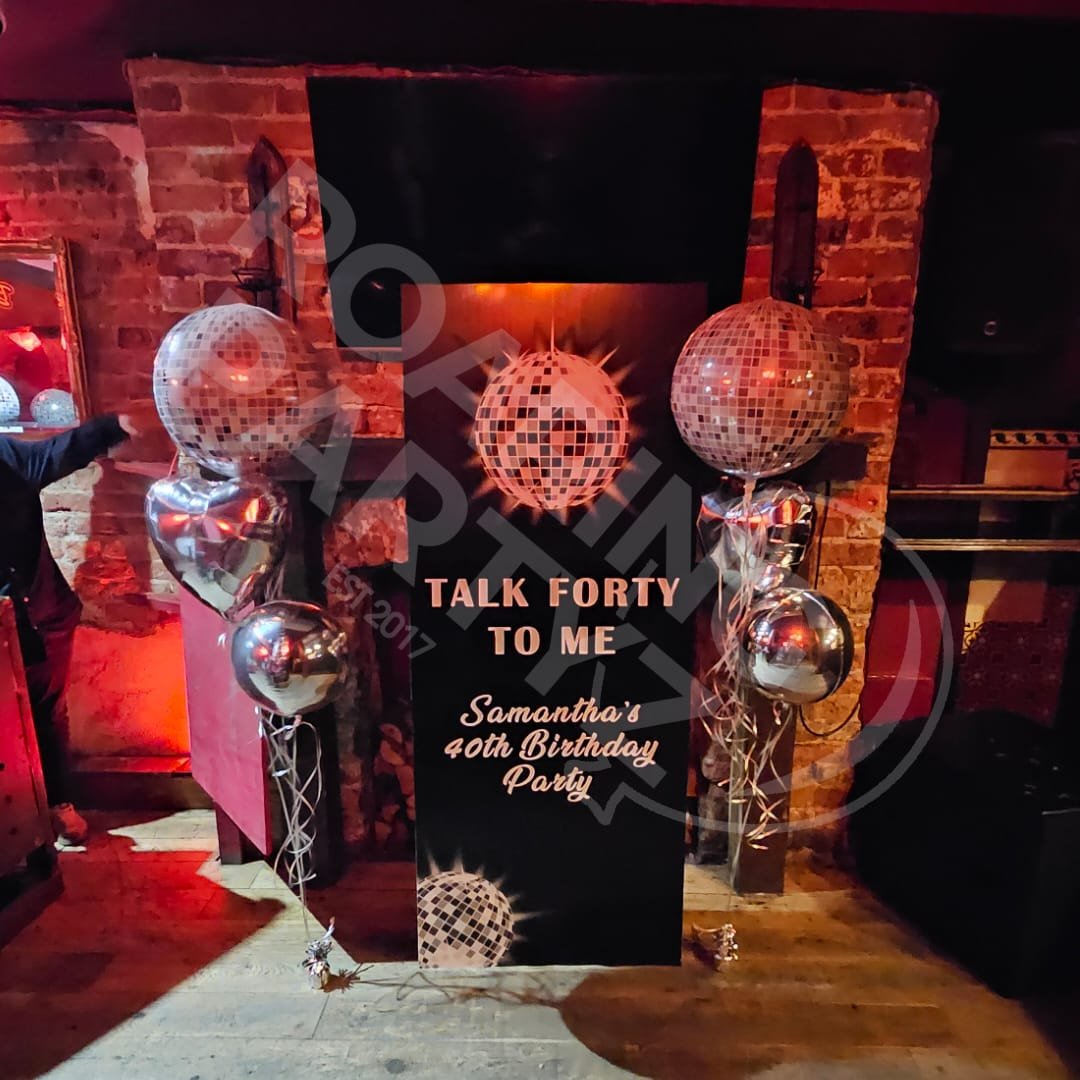 6ft Personalised Printed Backdrop - Roaring Partyz